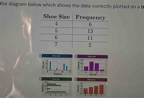 Solved The Diagram Below Which Shows The Data Correctly Plotted On A B