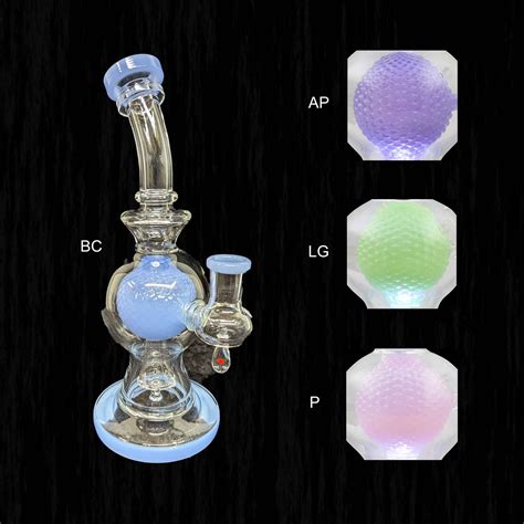 Beryllium Sphere Bubbler Glass Pipe Chameleon Glass