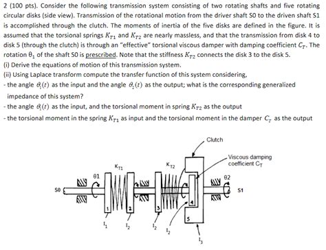 Solved Pts Consider The Following Transmission Chegg