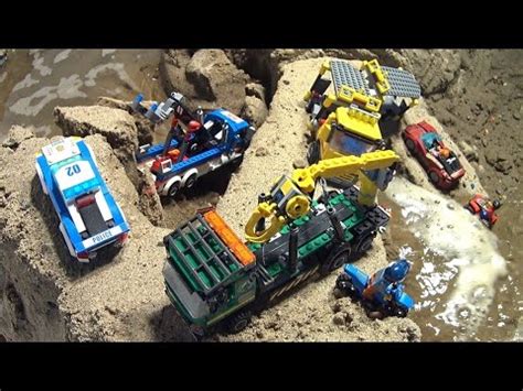 Lego Dam Breach Sand Road And Bridge Collapse After Flood Disaster