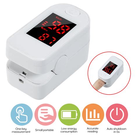 Portable Blood Oxygen Monitor Finger Pulse Oximete Vicedeal