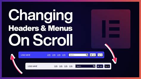 Changing Headers On Scroll With Elementor Sticky Headers YouTube