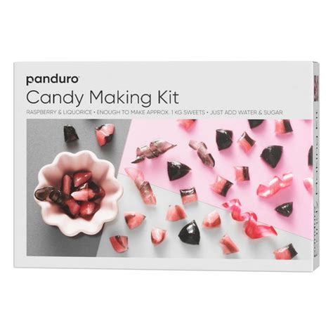 Diy Kit Candy Making Kit Lav Bolsjer Med Smag Af Hindbær Og Lakrids