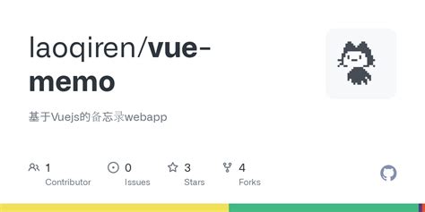 Github Laoqirenvue Memo 基于vuejs的备忘录webapp