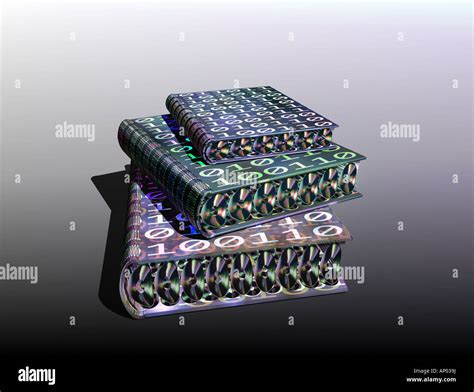 Digital Books Binary Code FLASH PROSE Stock Photo Alamy