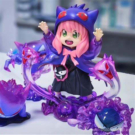 Anime Figure Two Dimensional Pokémon Gengar Arnia Spy Play House Cute Cartoon Model Ornaments