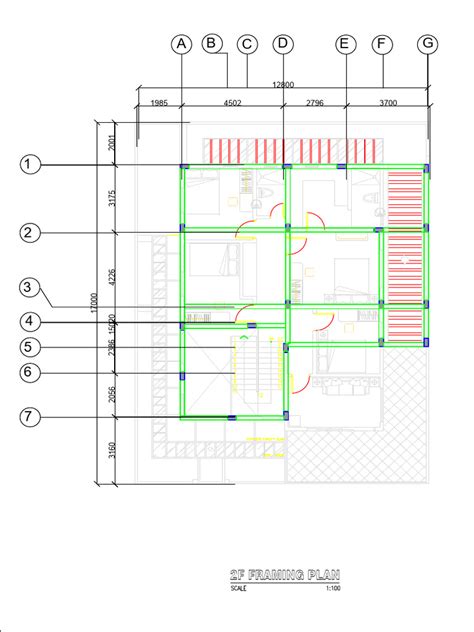 Structural Framing Plan Layout3pdf 1st Floor Pdf