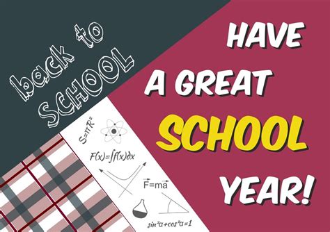 Premium Vector Colorful Back To School Poster With Lettering Have A