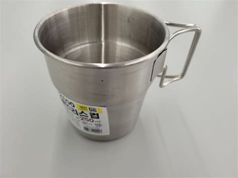 다이소 스테인레스 컵 성분정보 공유 뽐뿌캠핑포럼