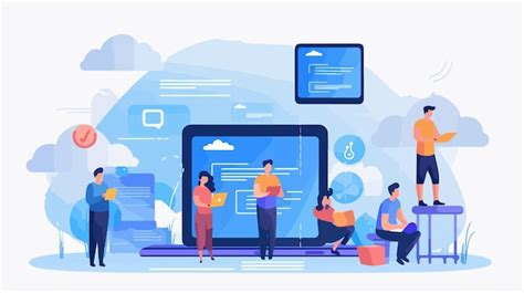 Cross Platform Development Ui Programming Concept Premium Ai