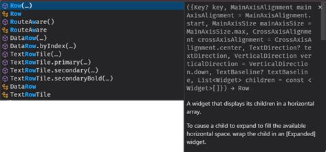 How To Show Flutter Widget Documentation With Visual Studio Code IntelliSense Stack Overflow