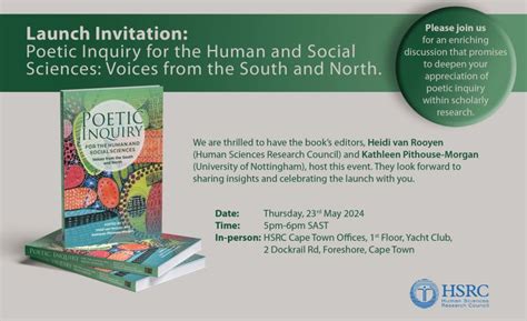 The Hsrc Press Is Delighted To Invite You To The Hybrid Launch Of