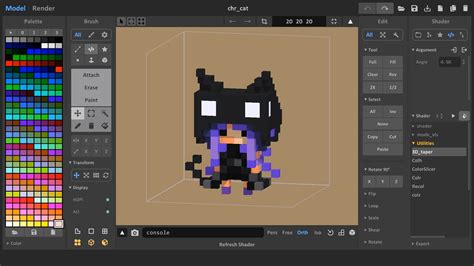 My New Free Tool For Magicavoxel The Taper Shader Contains Just A Couple Of Lines Of Simple