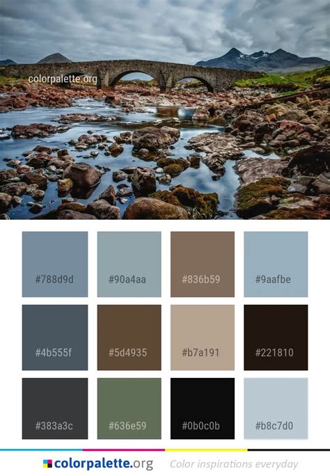 Water Sky River Color Palette