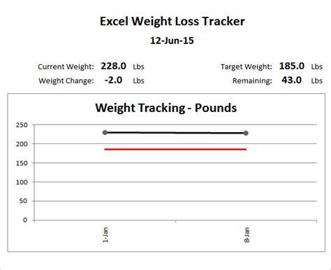 Excel Weight Tracker Organicnipod