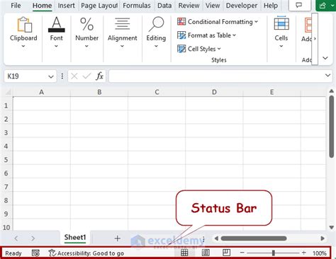 How To Hide And Unhide Status Bar In Excel 2 Easy Methods