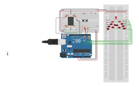 circuit design circuito di natale tinkercad