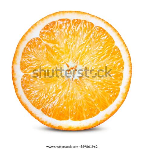 Orange Fruit Round Orang Slice Isolate Stock Photo (Edit Now) 569861962