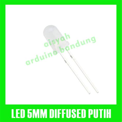 Promo LED White Diffused 5mm Putih Susu Diode Super Bright Round Through Kota Bandung Aisyah