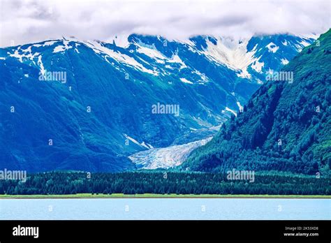 View Of Chilkat Inlet Davidson Glacier And Glacier Bay National Park And Preserve From Moose Meadow