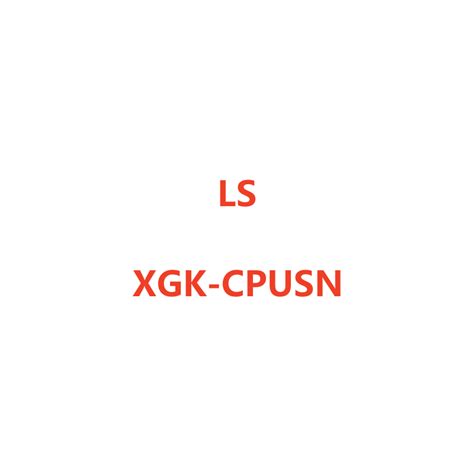 Xgk Cpusn Ls Cpu Module Juson