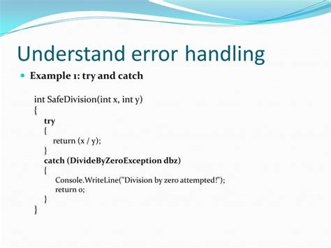 1 4 core programming [understand error handling] ppt