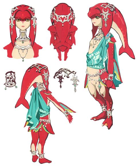 Mipha Concept From The Legend Of Zelda Breath Of The Wild Character