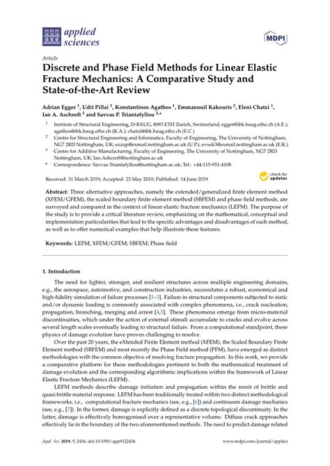 Pdf Discrete And Phase Field Methods For Linear Elastic Fracture