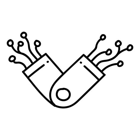 Premium Vector Robot Icon Hand Drawn Vector Illustration