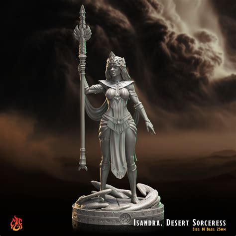 🏜️ Isandra The Desert Sorceress・ 3d File For 3d Printing・cults