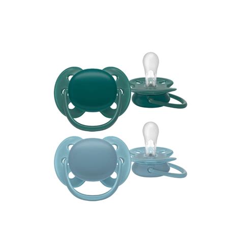 Philips Avent Ultra Soft Pacifier 18m Greenblue X2 Portugal
