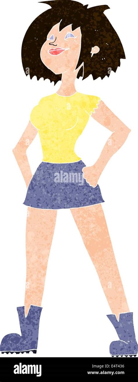 Cartoon Capable Woman Stock Vector Image And Art Alamy