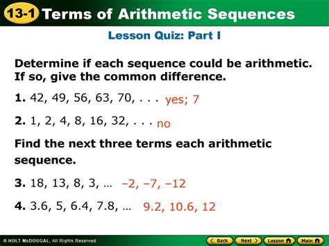 Warm Up Find The Next Two Numbers In The Pattern Using The Simplest
