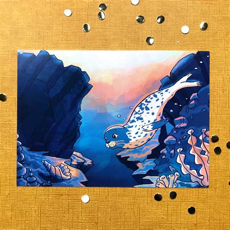 Seal Print A6 Sathya Illustration