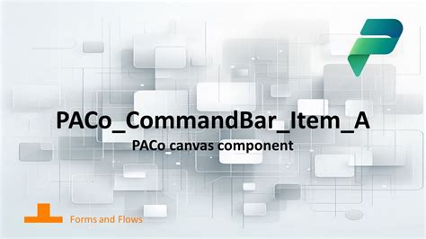Paco Canvas Component Commandbaritema V3 Youtube