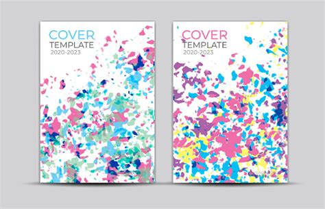 파스텔 페인팅 배경 표지 디자인 카드 웹 배너 포스터 템플릿 트렌디 한 질감 종이 아트 추상 벡터 일러스트 레이션 가리기에 대한 스톡 벡터 아트 및 기타 이미지 Istock