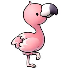 Flamingo Cartoon Clip Art Cute Drawings Easy Drawings