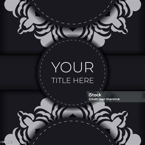 빈티지 인도 장식과 기성용 초대 카드 디자인 블랙과 실버 고급스러운 색상 배경과 벽지로 사용할 수 있습니다 금선세공에 대한 스톡 벡터 아트 및 기타 이미지 Istock