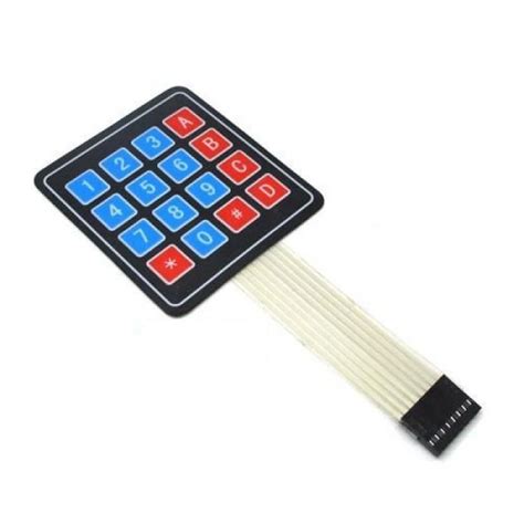 4x4 Key Matrix Membrane Switch Keypad Keyboard In Pakistan