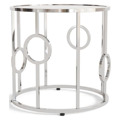 Wade Logan Chequetta Glass End Table Wayfair Canada