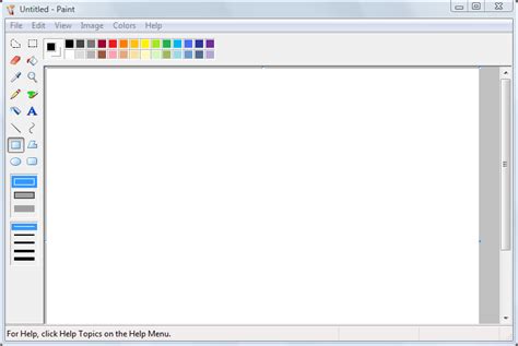 Windows paint