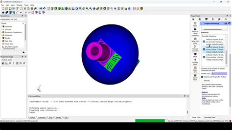 your second hex mesh in coreform cubit using the wizard interface for
