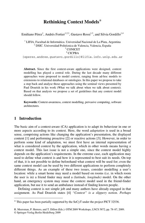 Pdf Rethinking Context Models