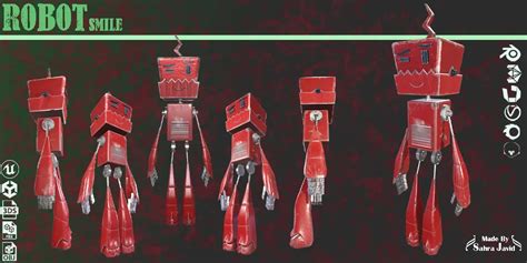 Sci Fi Robot 01 Robot Smile Flippednormals