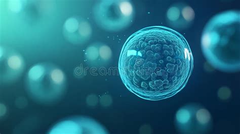 Microscopic View Of Cell Structure With Bokeh Effect In Science