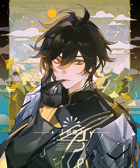 Zhongli Genshin Impact Drawn By Sialou Danbooru