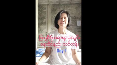 ဗြဟ္မစိုရ်တရားနှလုံးသွင်းနေထိုင်နည်း သင်တန်းအမှတ်စဉ် ၁ ၊ပထမနေ့ Youtube