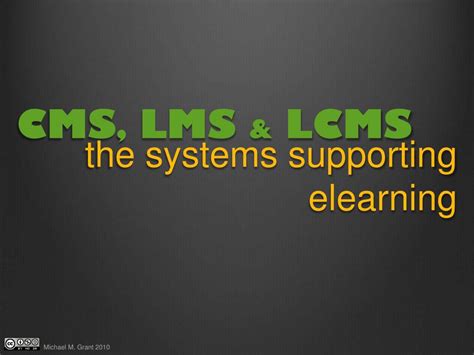 PPT CMS LMS LCMS PowerPoint Presentation Free Download ID 1569614