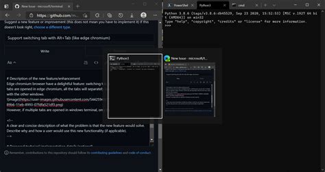 Support Switching Tab With Alt Tab Like Edge Chromium Issue 9555 Microsoft Terminal GitHub
