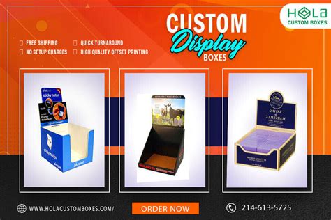 Custom Printed Display Boxes Enhancing Brand Identity On Shelves